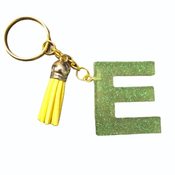 Hand Crafted | Accessories | Handmade Letter E Keychain | Poshmark